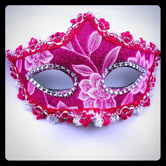 Party Supplies | Pink Mardi Gras Mask Nwt | Poshmark